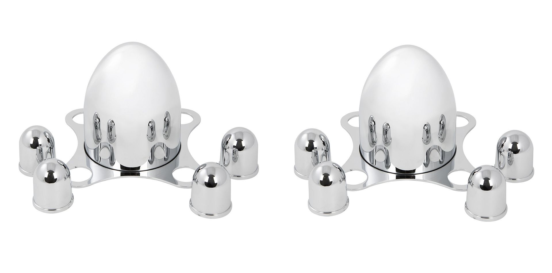 Chrome Spider Bullet Center Wheel Hub Cap 4 LUG x 4-1/2 Bolt Pattern ...