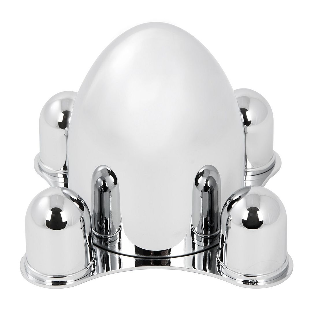 1- Chrome Spider Bullet Center Wheel Hub Cap 4 LUG x 4-1/2 Bolt Pattern ...