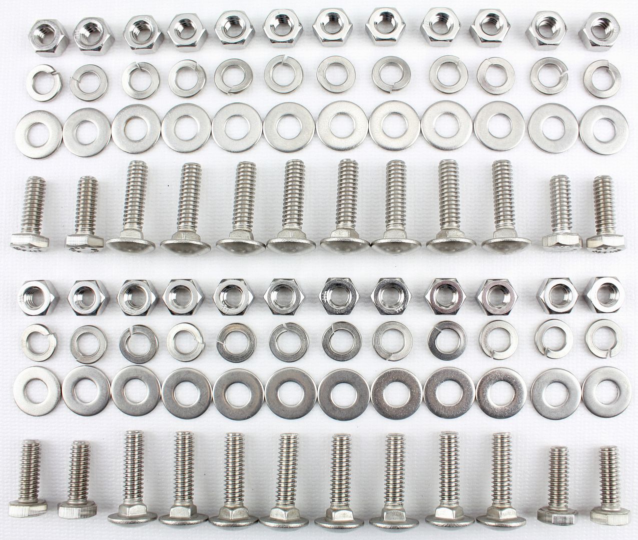 47 48 49 50 51 52 53 54 Chevy Truck Stainless Running Board Bolt Kit ...